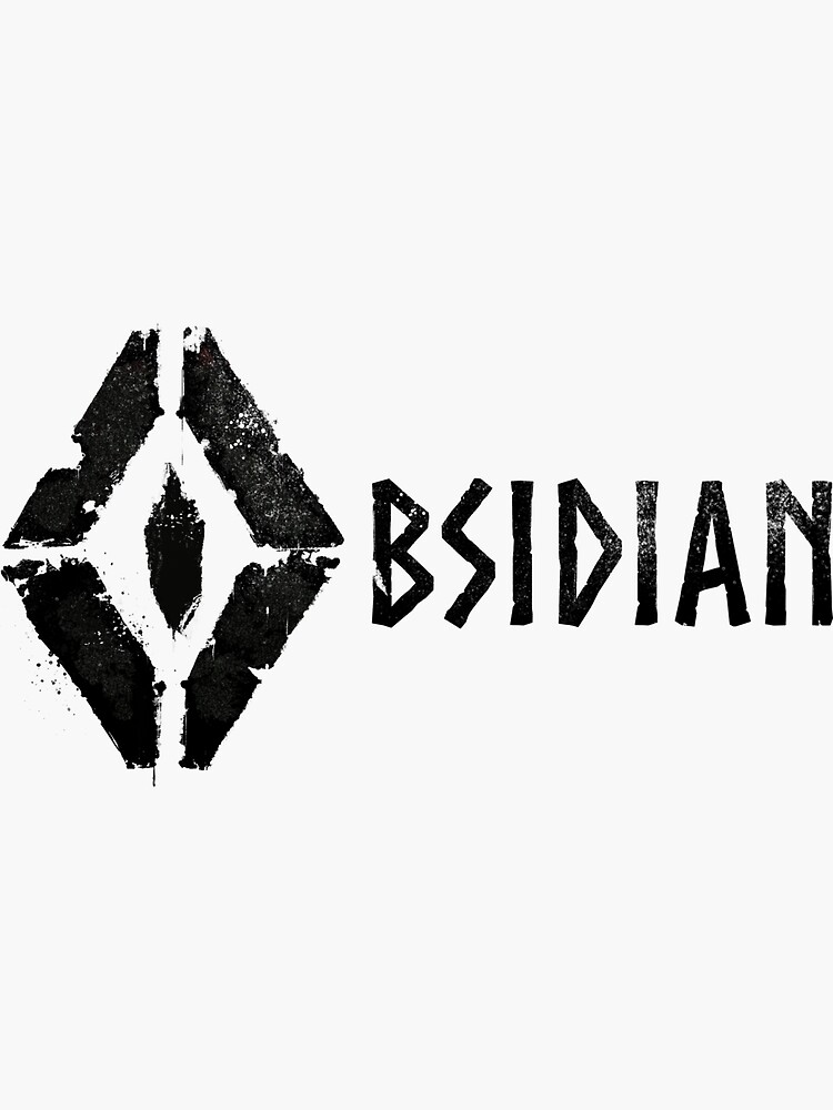 Pegatina «Obsidian logo» de ObsidianTemples | Redbubble