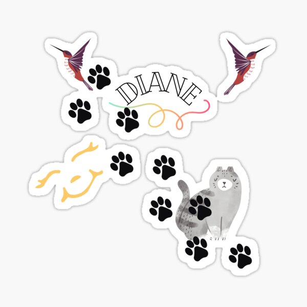 "Diane" Sticker by fladgate | Redbubble
