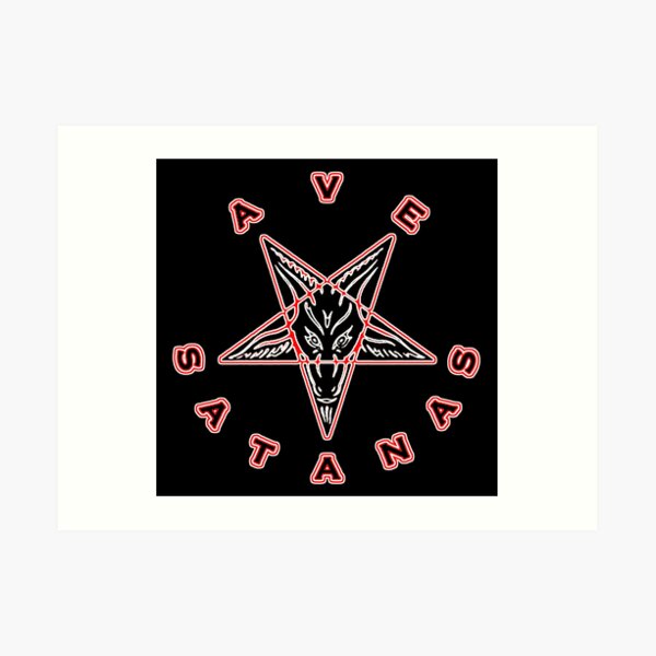 "Ave Satanas Baphomet Sigil" Art Print by Dreadsavior | Redbubble