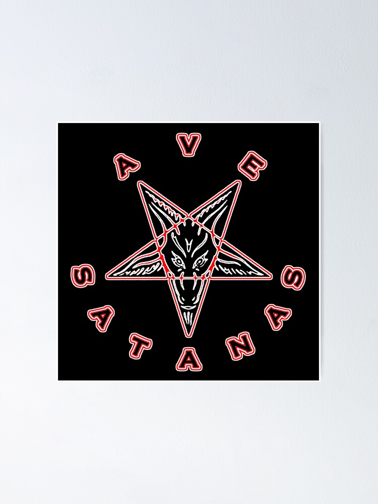 "Ave Satanas Baphomet Sigil" Poster for Sale by Dreadsavior | Redbubble
