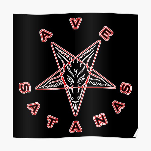 "Ave Satanas Baphomet Sigil" Poster for Sale by Dreadsavior | Redbubble