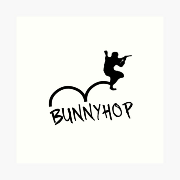 "CS:GO Bhop Print "BUNNYHOP"" Art Print by akwuh | Redbubble