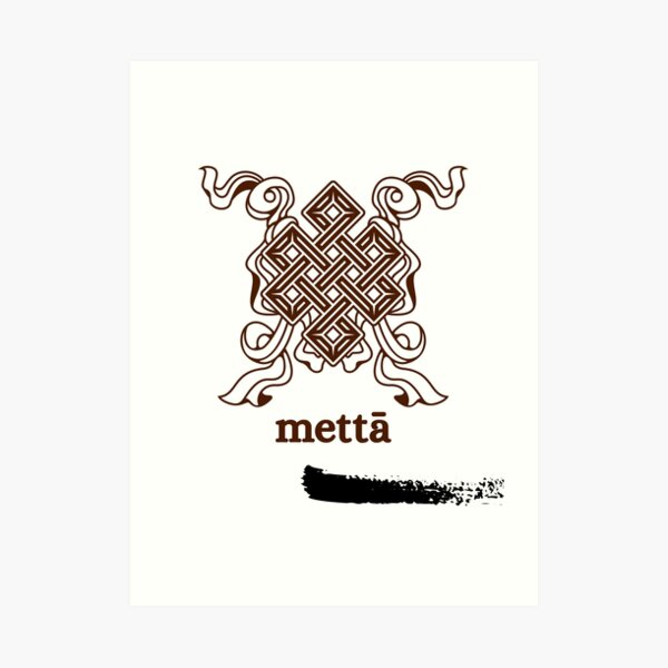 "Buddhist Symbols. The Eternal Knot. Brown Color. Metta. Loving Gifts ...