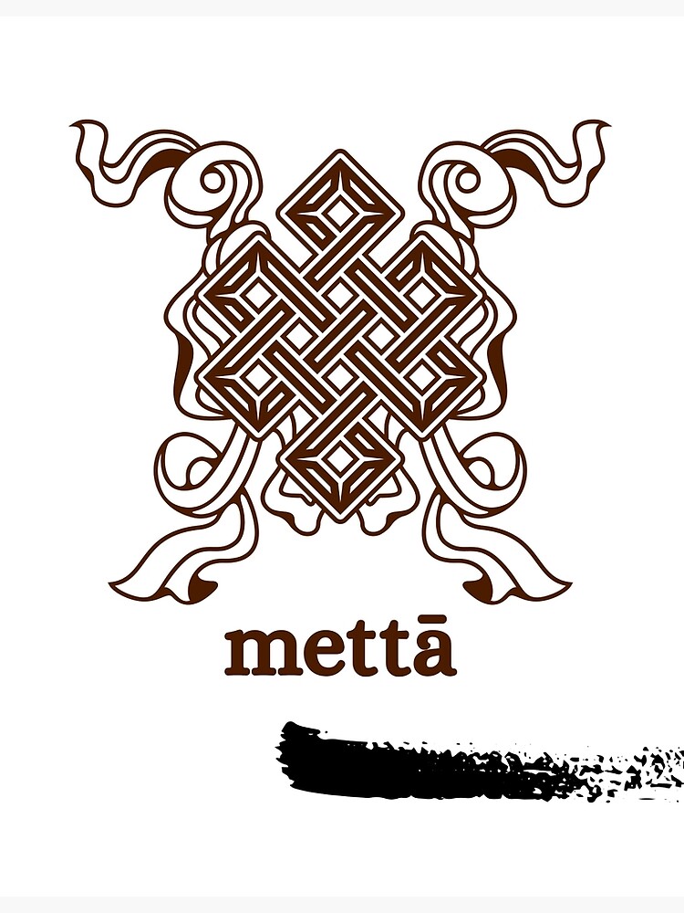 "Buddhist Symbols. The Eternal Knot. Brown Color. Metta. Loving Gifts ...