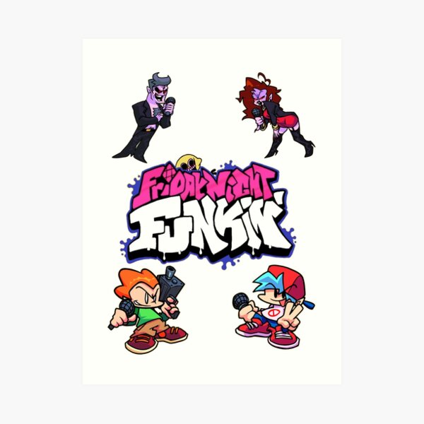 "The Friday Night Funkin Crew" Art Print by notakename | Redbubble