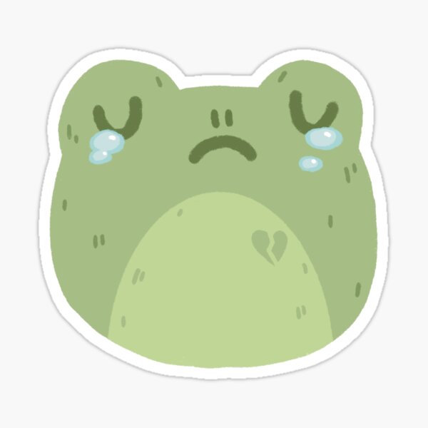 "Sad Frog" Sticker for Sale by StudioLapine | Redbubble