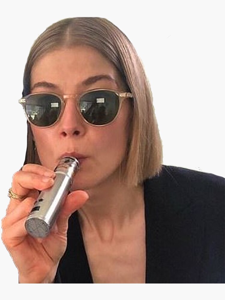 "rosamund pike vape queen" Sticker for Sale by alebla05 | Redbubble