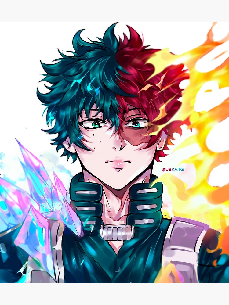 "Tododeku Fusion Todoroki x Deku" Poster by Uska-tg | Redbubble