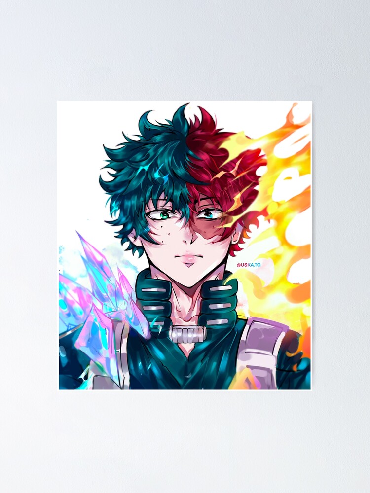 "Tododeku Fusion Todoroki x Deku" Poster by Uska-tg | Redbubble