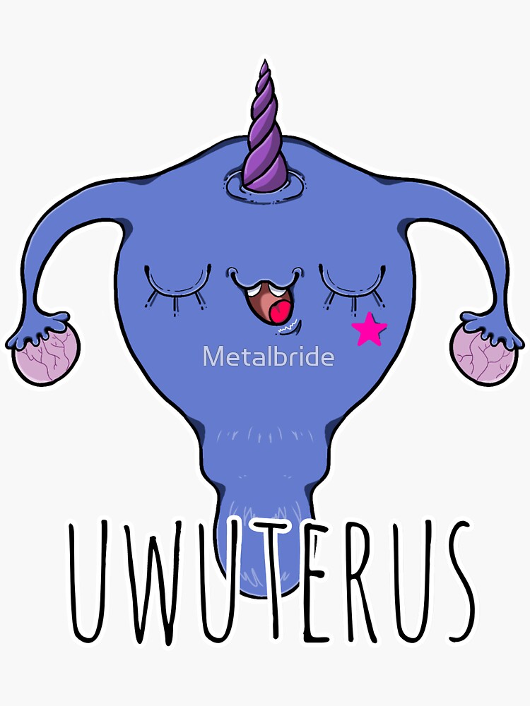 "cute uterus" Sticker for Sale by Metalbride | Redbubble