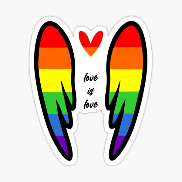 "An Angel for the LGBTIQ community" Sticker for Sale by Romiana | Redbubble