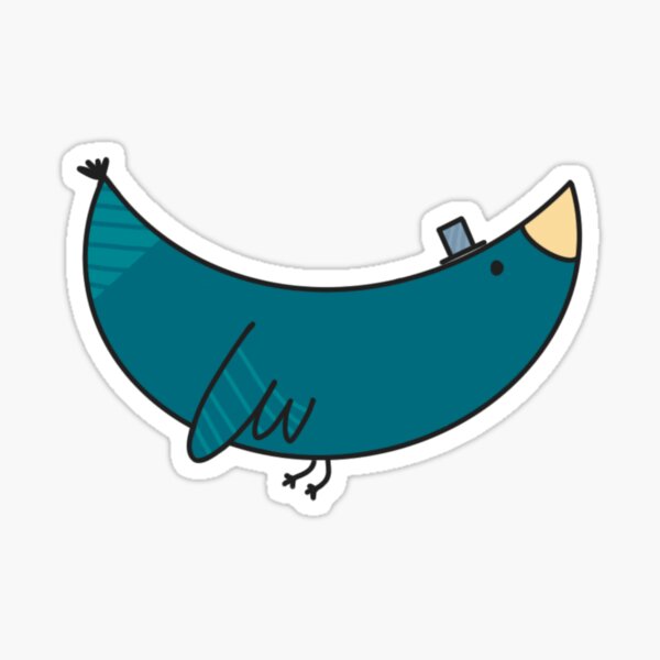"Milo Doodle Bird" Sticker for Sale by ChloeRyanArt- | Redbubble