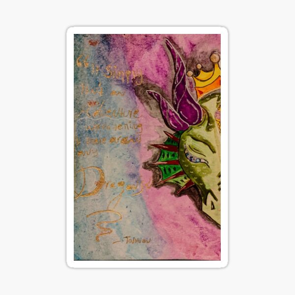 "Dragon King" Sticker by Rosesareshiny | Redbubble