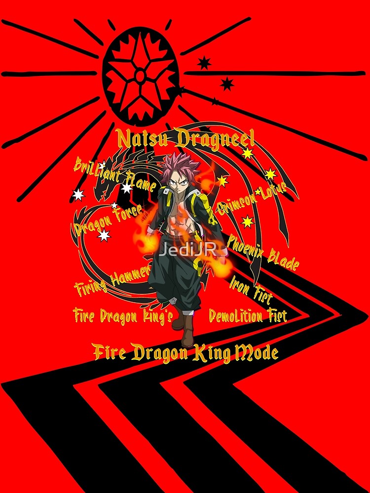 "Fairytail - Fire Dragon King mode" Art Print for Sale by JediJR ...