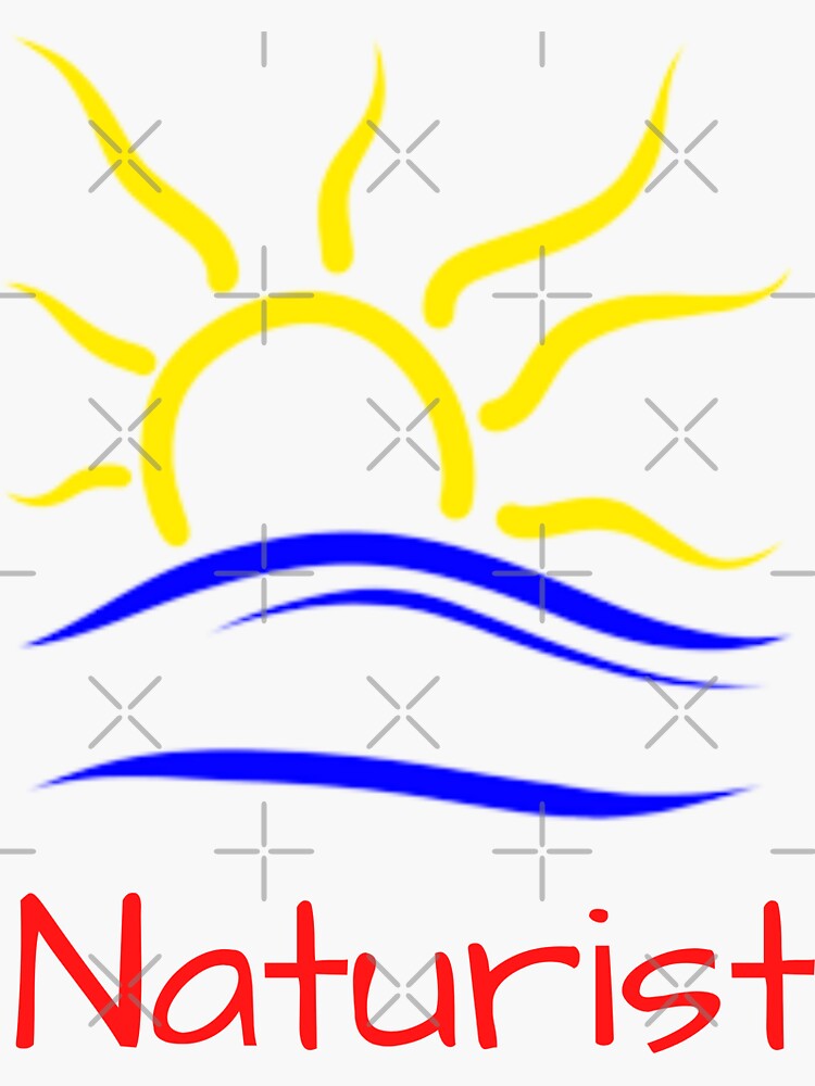 "Naturist Symbol - Naturist - large" Sticker for Sale by SunCoastTees ...