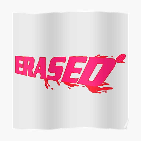"ERASED PROJECT. (Pink LOGO)" Poster for Sale by Kxwee | Redbubble