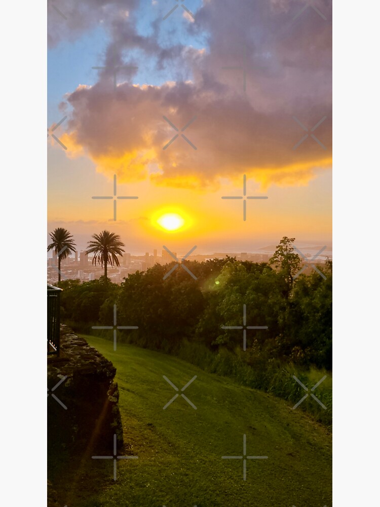 "Warm Sunset From Viewpoint" Sticker for Sale by Kiara-Rey | Redbubble