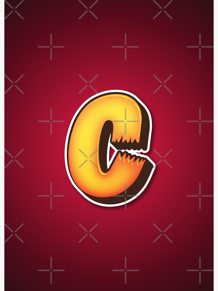 "LETTER C | CARTOON TEXT EFFECT" Sticker by KINITRO | Redbubble