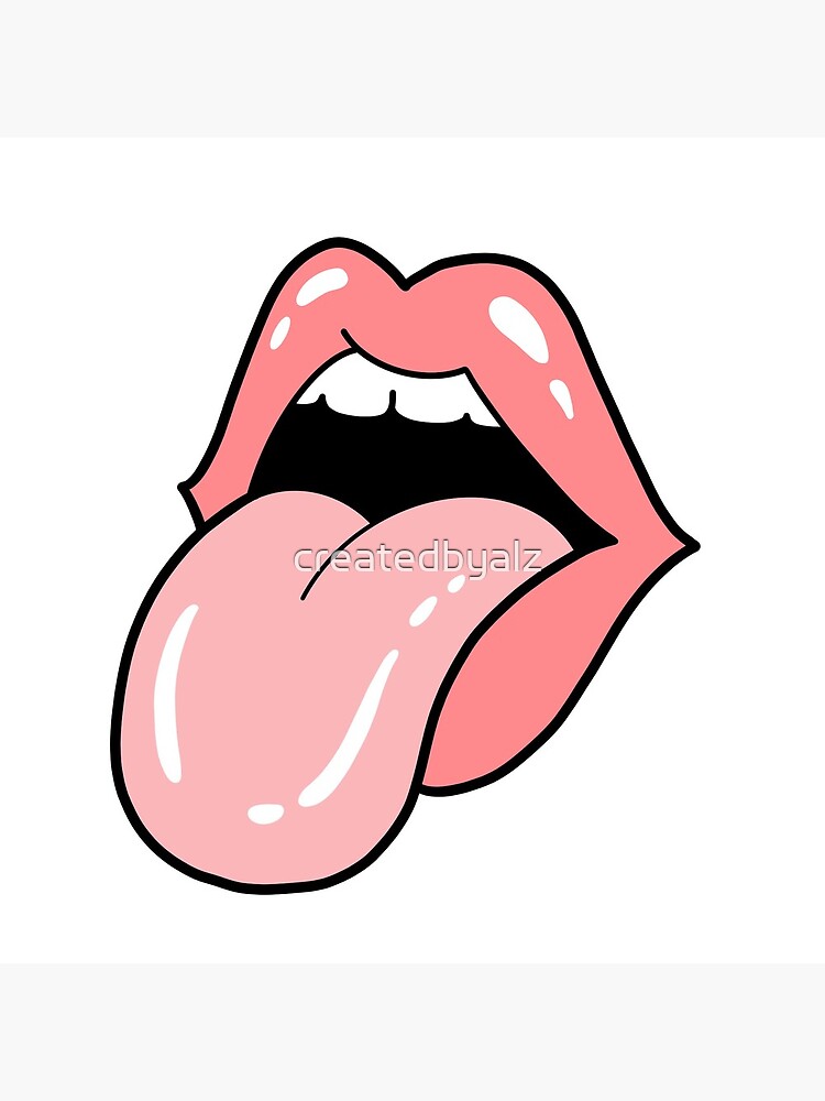 "preppy lips" Art Print for Sale by createdbyalz | Redbubble