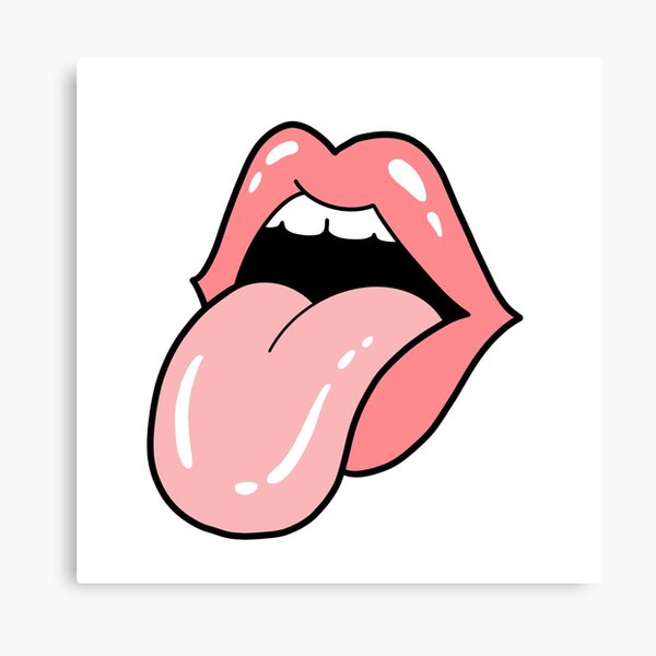 "preppy lips" Canvas Print for Sale by createdbyalz | Redbubble