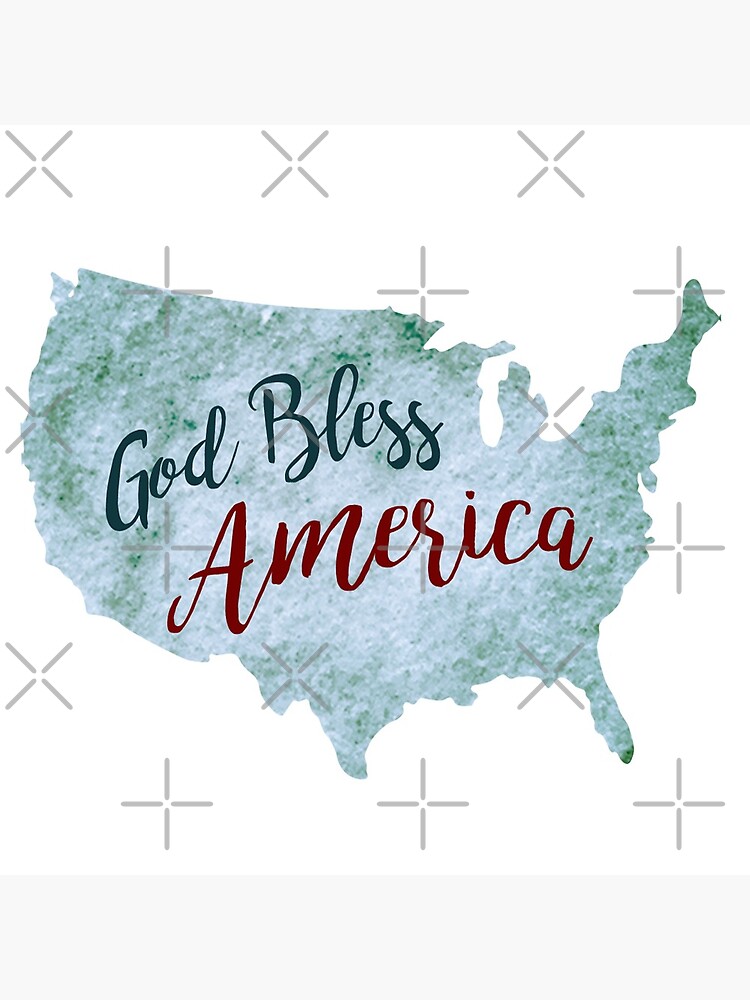 "God Bless America USA Map" Art Print by lauryngraceco | Redbubble