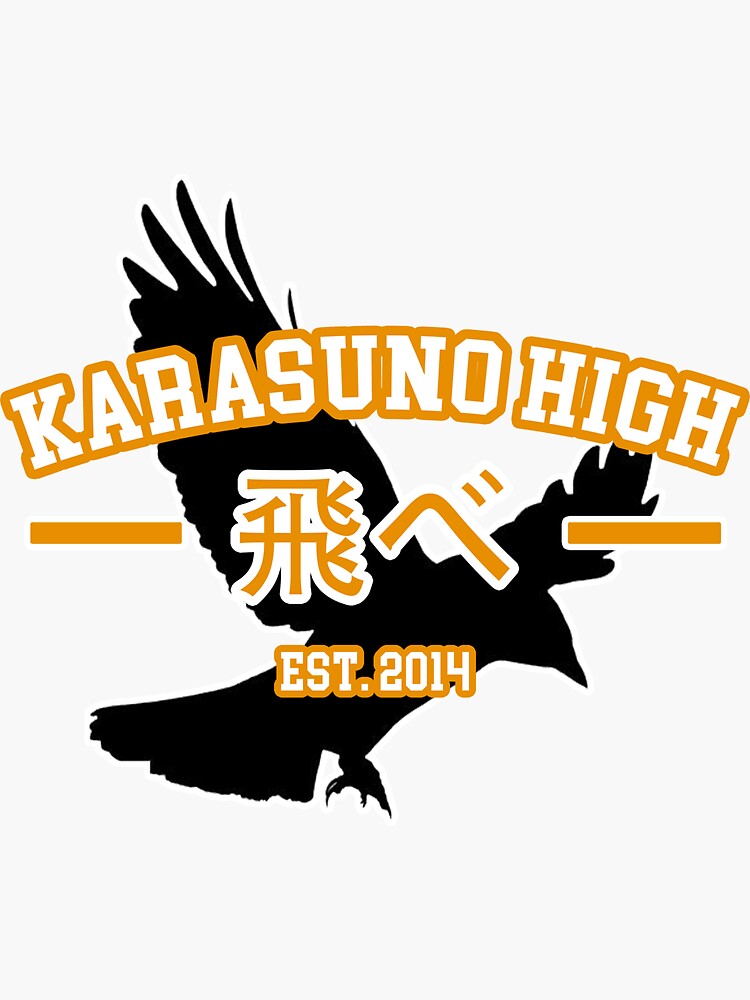 "Haikyuu Karasuno High College Logo" Sticker by AndreaEline | Redbubble