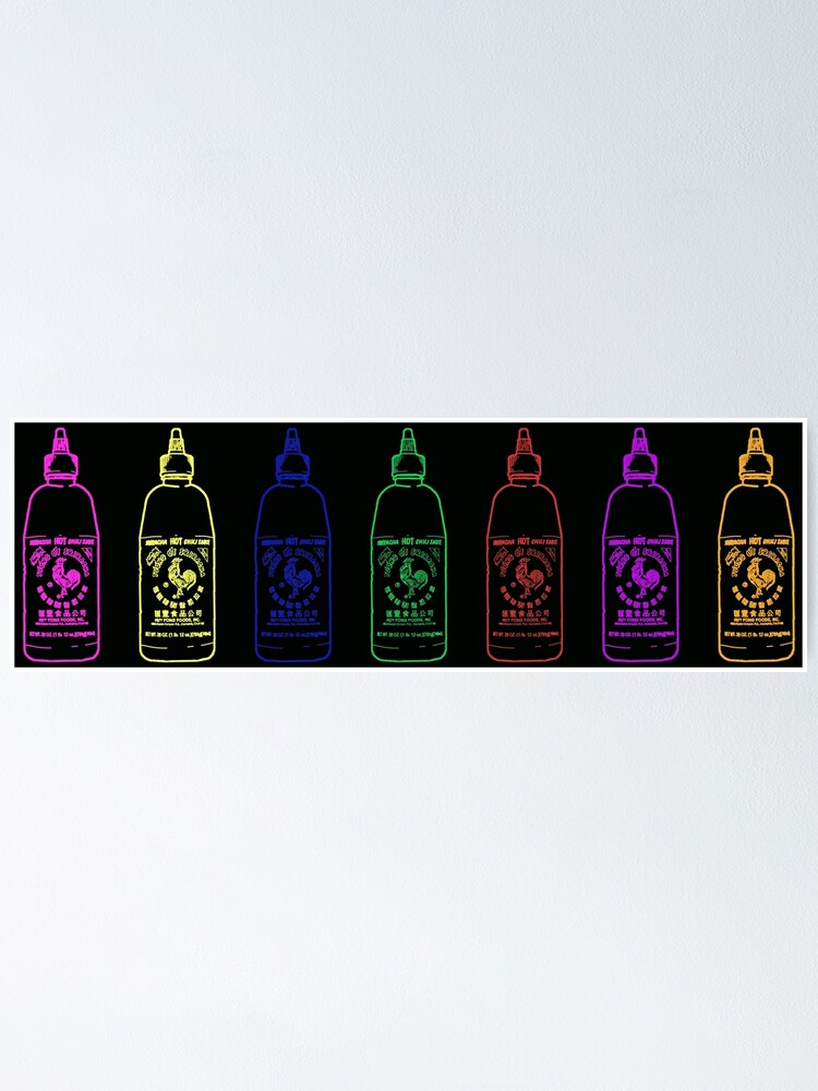"Sriracha Color Scheme" Poster by blakiecake98 | Redbubble