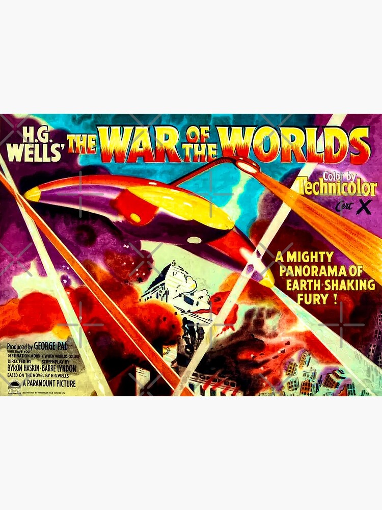"WAR OF THE WORLDS ORIGINAL MOVIE POSTER 1953 - 2021 RECOLORIZATION ...