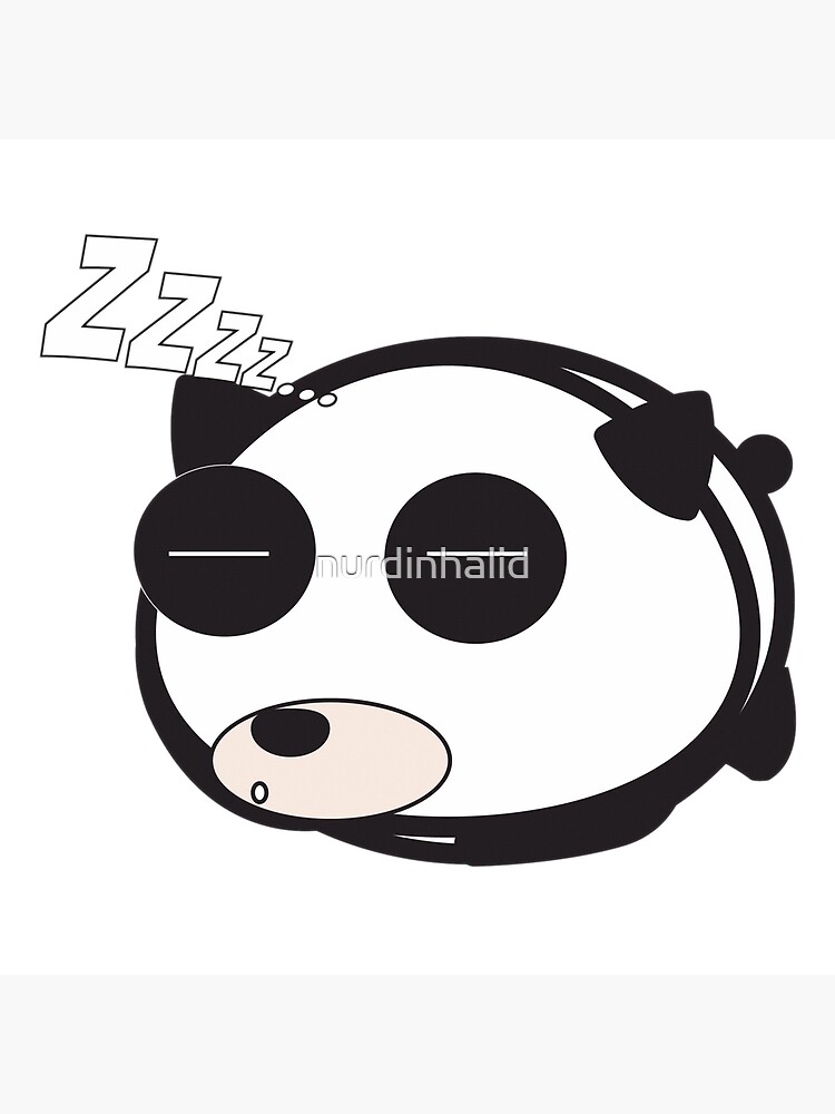 "Sleepy panda zzz" Poster for Sale by nurdinhalid | Redbubble