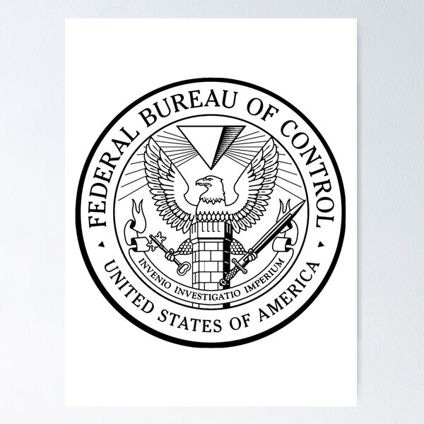 "FBC- Federal Bureau of Control " Poster for Sale by Abrahamjp | Redbubble