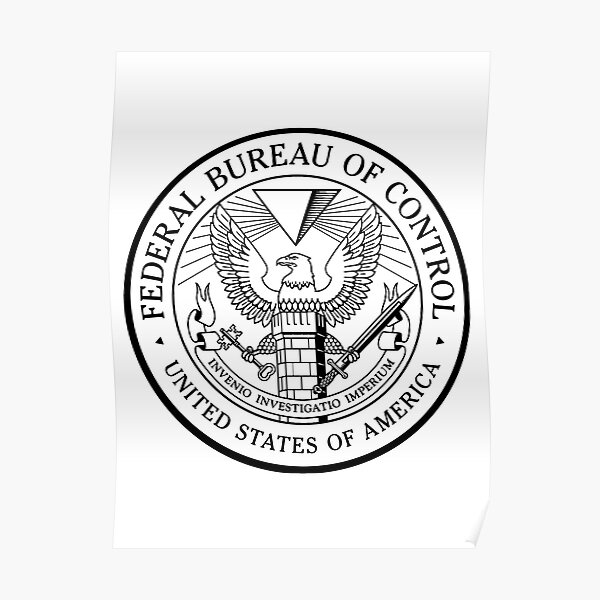 "FBC- Federal Bureau of Control " Poster for Sale by Abrahamjp | Redbubble