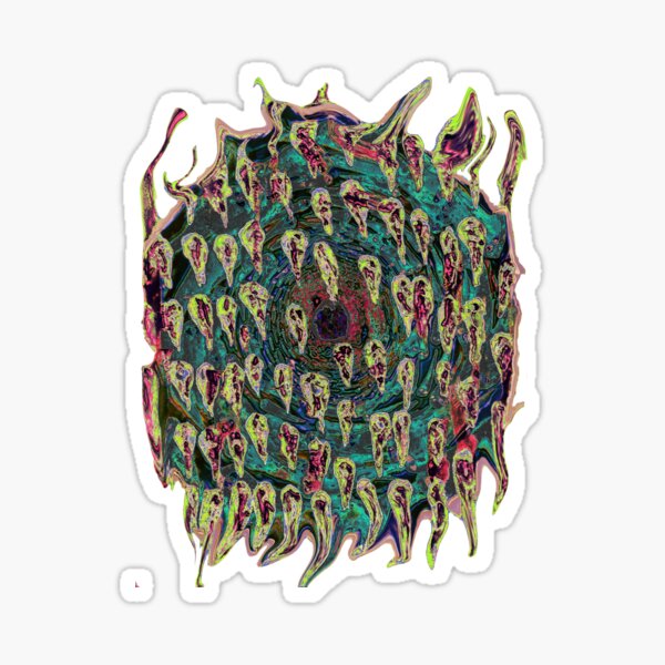 "Vortex to hell with lots of color change" Sticker by Followthedon ...