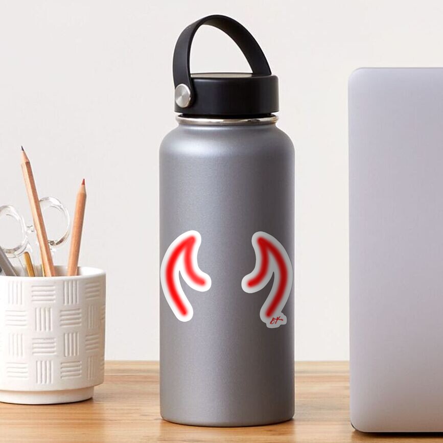 "Devil horns design" Sticker for Sale by ArtbyBroghan | Redbubble