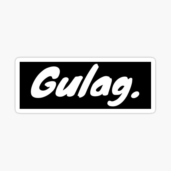"Gulag Cod Warzone 1vs1 gaming esports gamer Black White" Sticker for ...