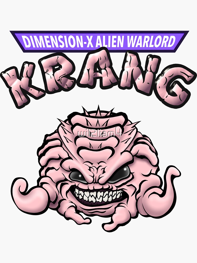 "Krang logo" Sticker by wil2liam4 | Redbubble