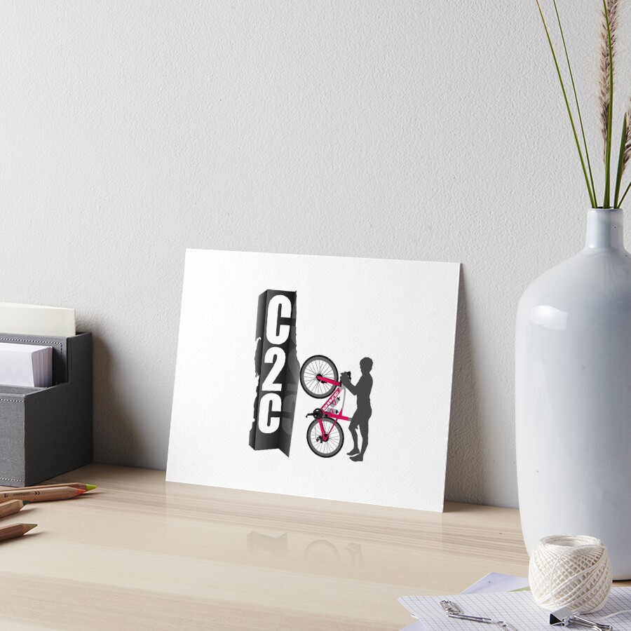 "C2C Signpost cycle challenge" Art Board Print by cycleexplorers ...