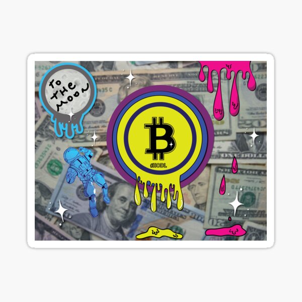 "Bitcoin pop art " Sticker for Sale by ackats | Redbubble