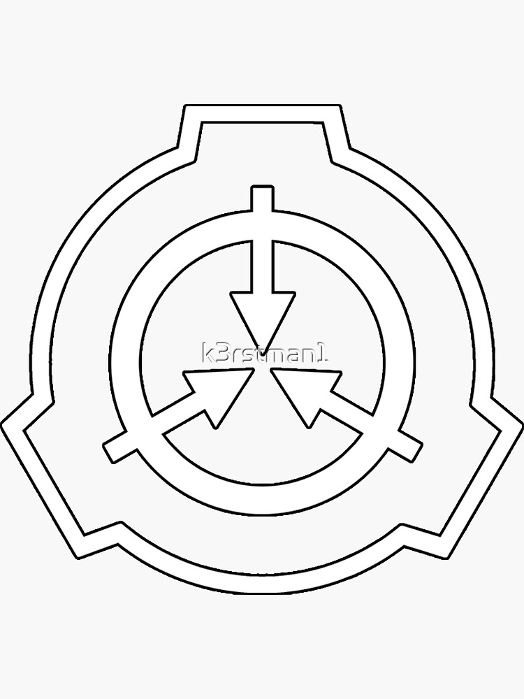 "SCP Foundation Logo Sticker" Sticker by k3rstman1 | Redbubble