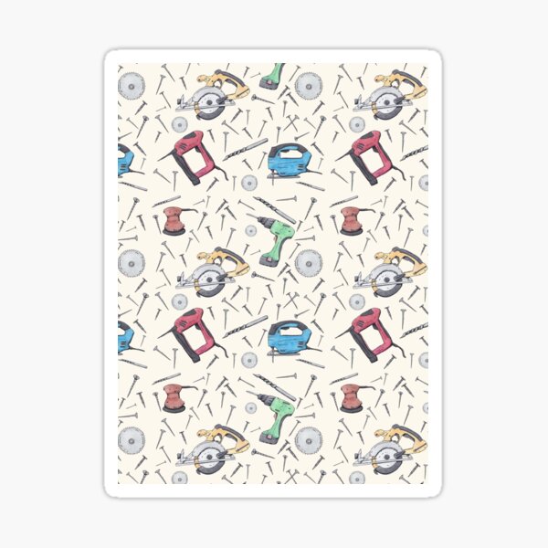 "Power Tools" Sticker for Sale by SVaeth | Redbubble