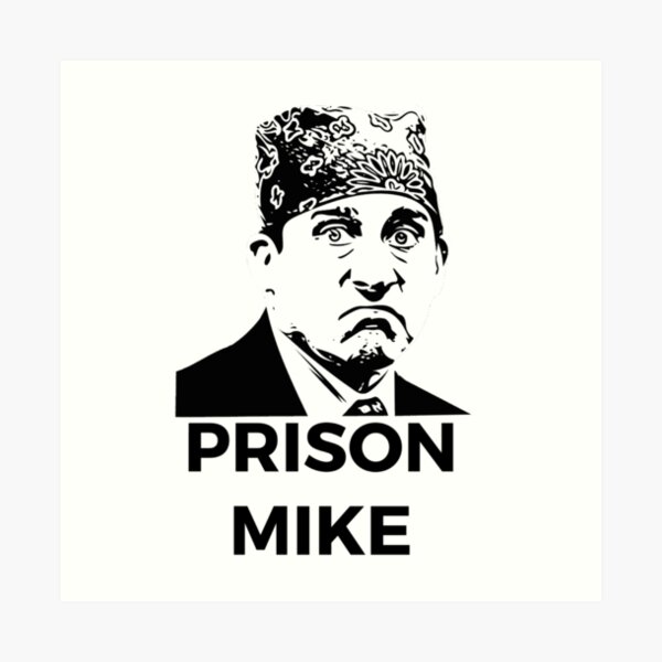 "Prison Mike - The Office (U.S.)" Art Print by jeannieripley | Redbubble