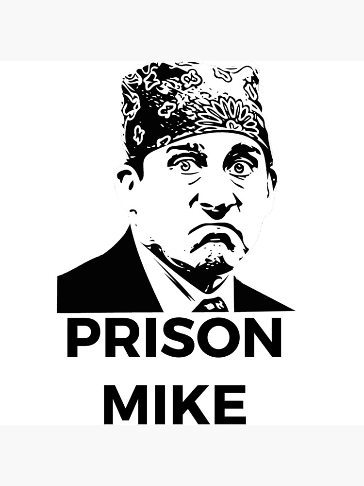 "Prison Mike - The Office (U.S.)" Art Print by jeannieripley | Redbubble