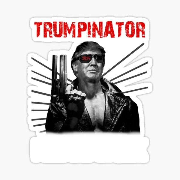 "Trumpinator I'll Be Back" Sticker for Sale by Turner482 | Redbubble
