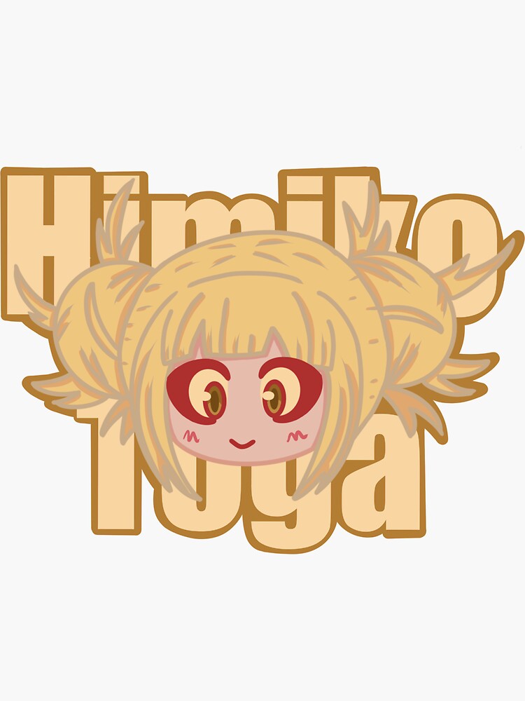 "Himiko toga (words)" Sticker by cinnanoodles | Redbubble