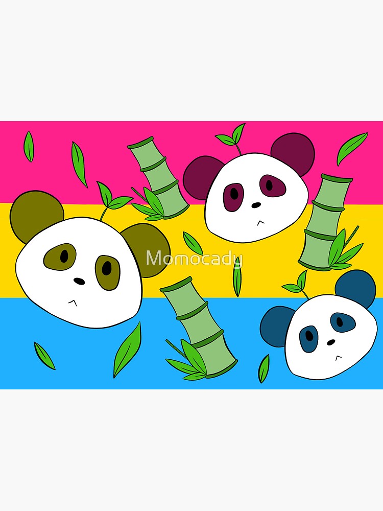 "Pan Panda Pride Flag" Sticker for Sale by Momocady | Redbubble
