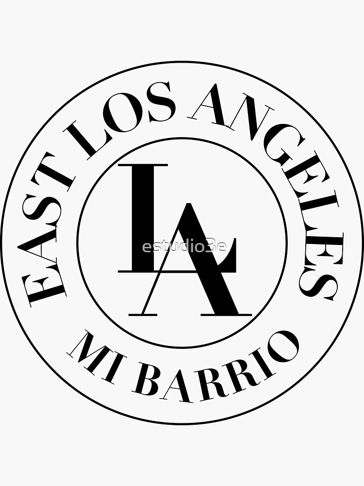 "EAST LA Los Angeles California" Sticker for Sale by estudio3e | Redbubble