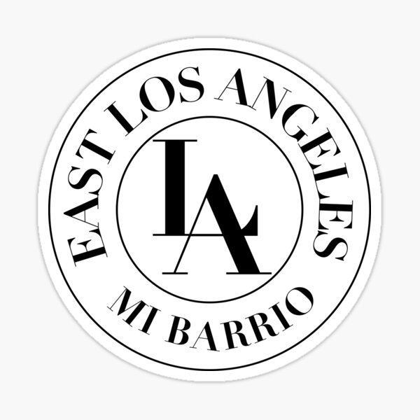 "EAST LA Los Angeles California" Sticker for Sale by estudio3e | Redbubble