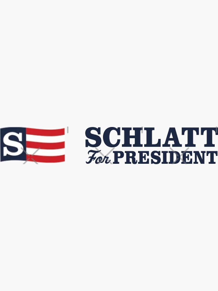 "Schlatt For President" Sticker by UnluckyPanda | Redbubble