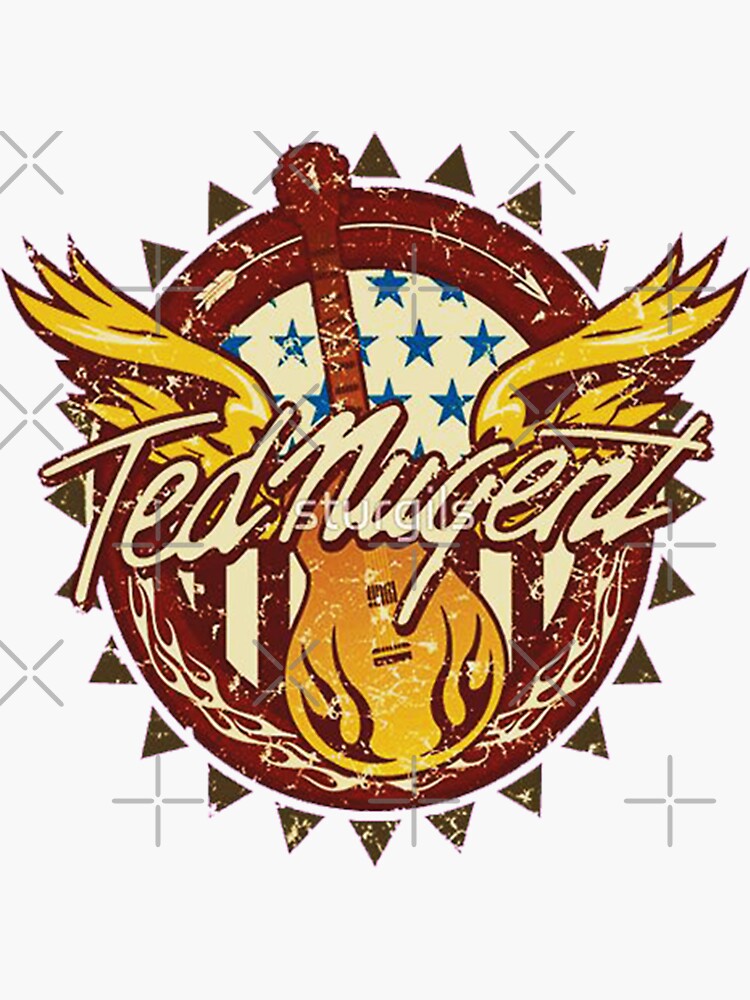Pegatina «Mejores logotipos Theodore Anthony Nugent (ted nugent) es un ...