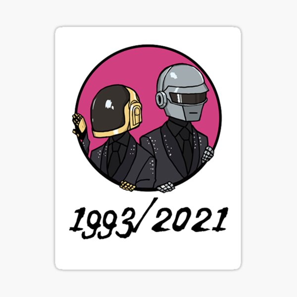 Daft Punk 1993 2021 Stickers | Redbubble