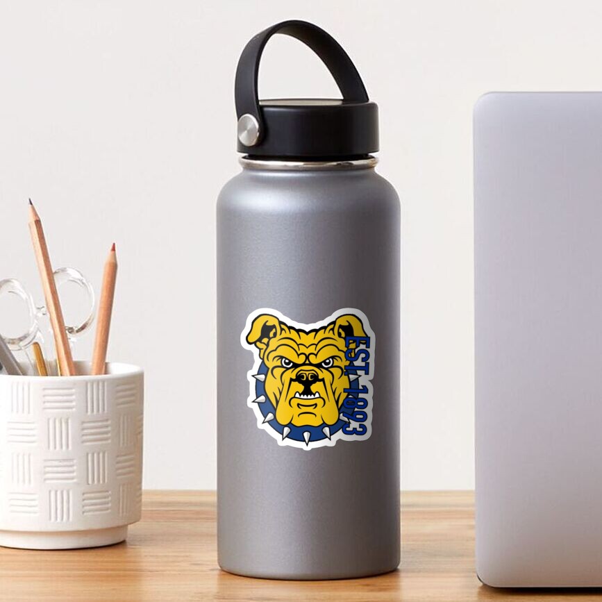 "NCAT Bulldogs EST." Sticker by ravennnnl | Redbubble